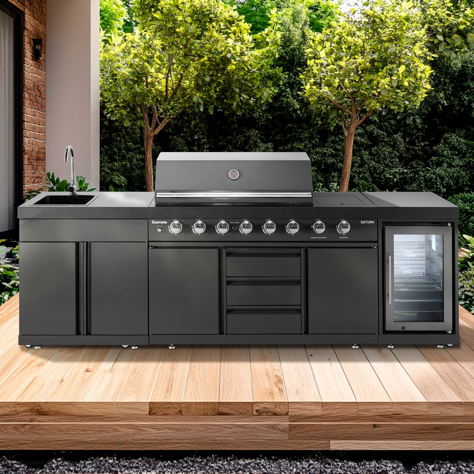 Saturn 6 Burner BBQ Kitchen